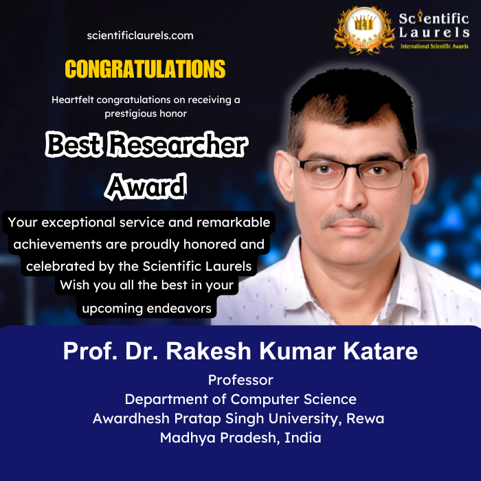 Prof. Dr. Rakesh Kumar Katare | Biography | Scientific Laurels